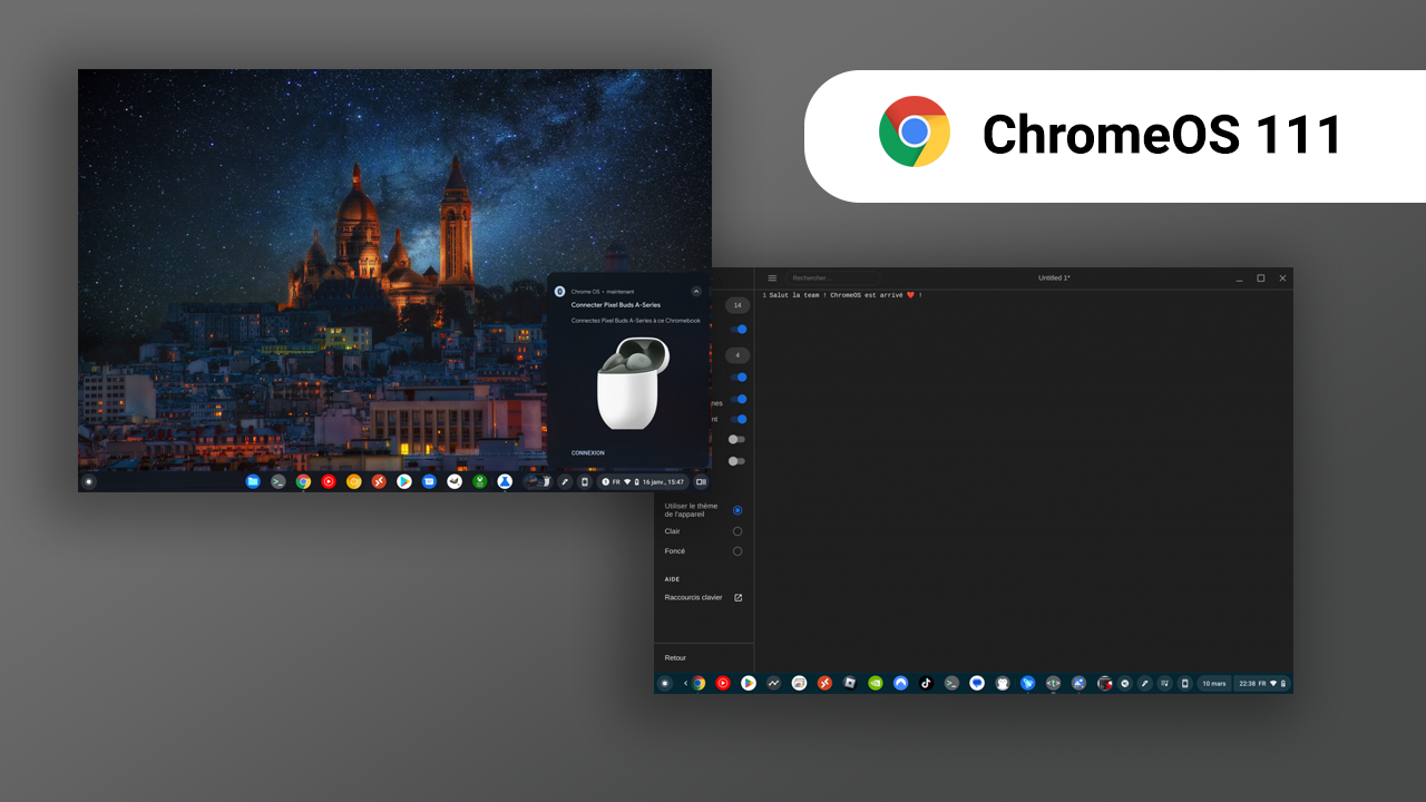 ChromeOS 111 release : Fast Pair, des raccourcis clavier pour l ...