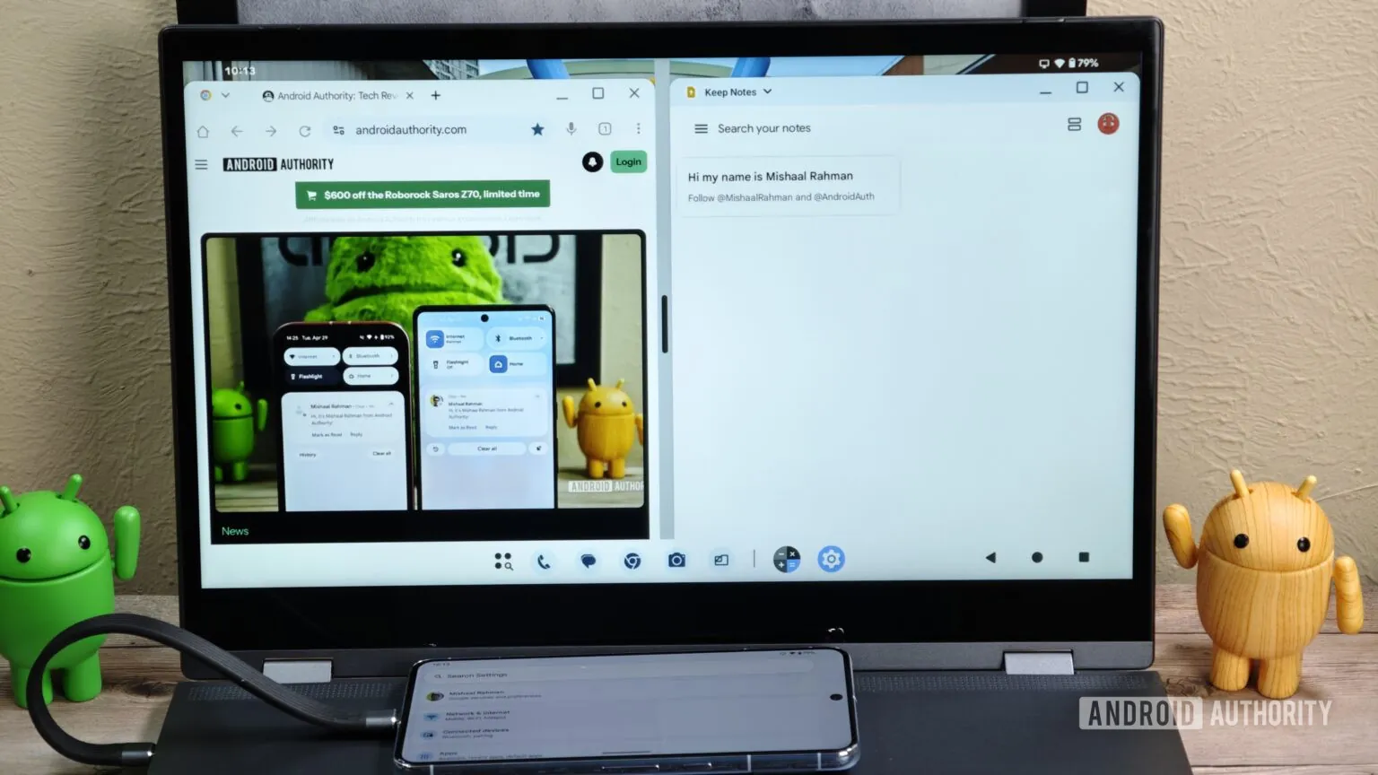 Le mode DeX de Google proche de ChromeOS : voici un aperçu sur Pixel